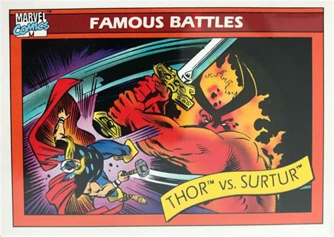 Thor Vs Surtur 91 Prices Marvel 1990 Universe Marvel Cards