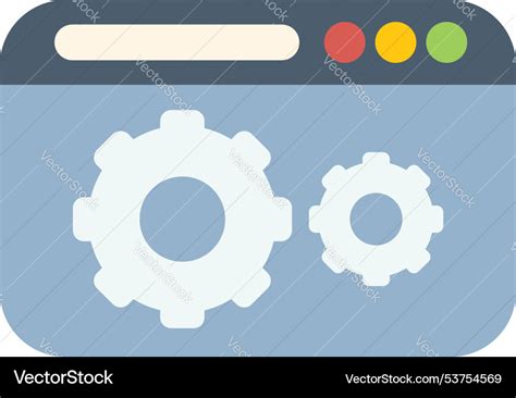 Browser Window Displaying Website Under Royalty Free Vector