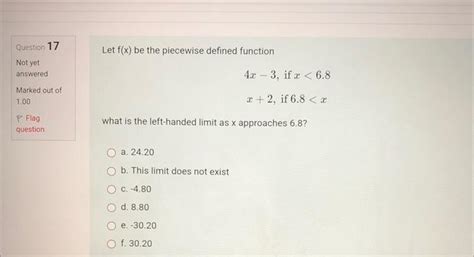 solved let f x be the piecewise defined function 4x−3 if