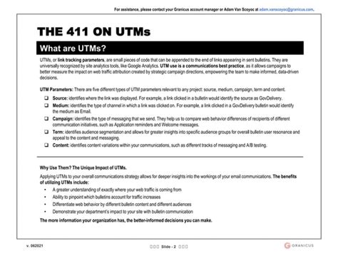Utm Conventions Best Practices Ppt