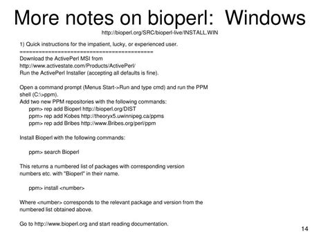 ppt bioperl powerpoint presentation free download id 1716676