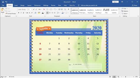 How Create A Calendar In Word At Jacob Mauldin Blog