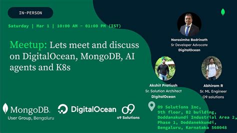 Mongodb Ai Kubernetes Digitalocean Cloud Devops Techcommunity Mug Pallaav Sethi