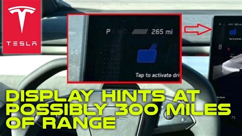 Tesla Cybertruck Display Hints At Possibly 300 Miles Of Range Youtube