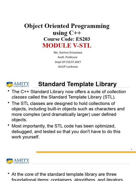 Module V Stl Pdf C Programming Paradigms