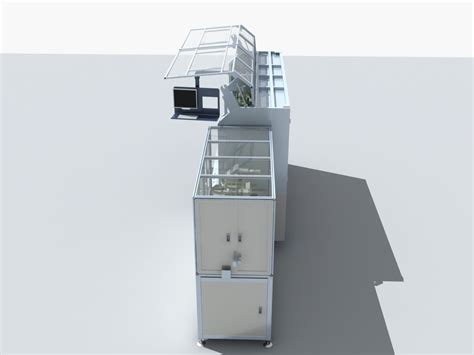 Industrial Equipment 16 Automatic Cut Detection Production Line 3d Model Cgtrader