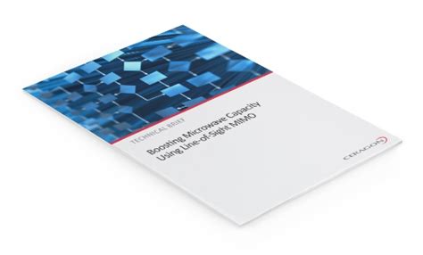 Boosting Microwave Capacity Using Line Of Sight Mimo