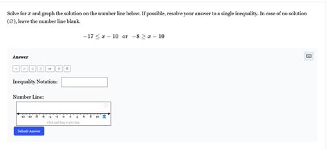 Solved Solve For X And Graph The Solution On The Number Line Chegg