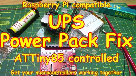 124 Raspberry Pi Ups Fix With An Attiny85 Control Easy Youtube