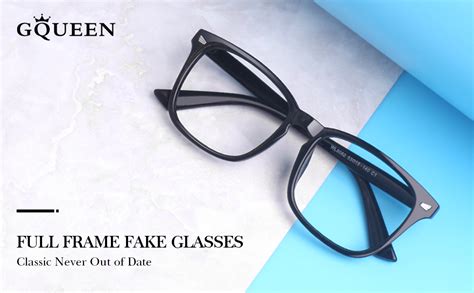 Gqueen Fashion Glasses Non Prescription Fake Glasses For Women Men