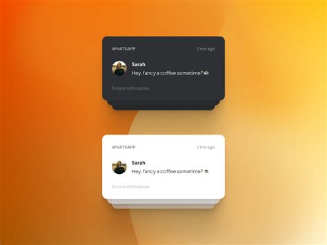 Notification Stack In Light And Dark Mode By Adi Purdila On Dribbble