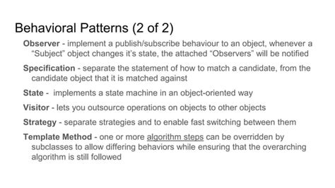 Oop Design Patterns Ppt