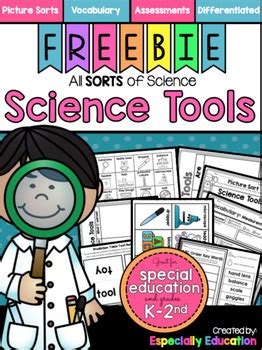 FREE Science Sorting Activities Science Tools By Especially Education