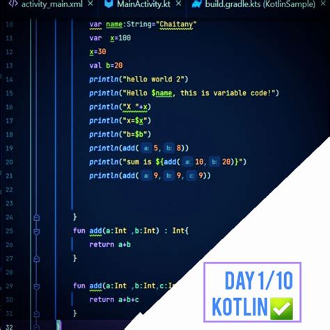 Chaitany Kakde On Linkedin Day 1 Of 10 Kotlin 💫🤩 Classes ️ Variables ️
