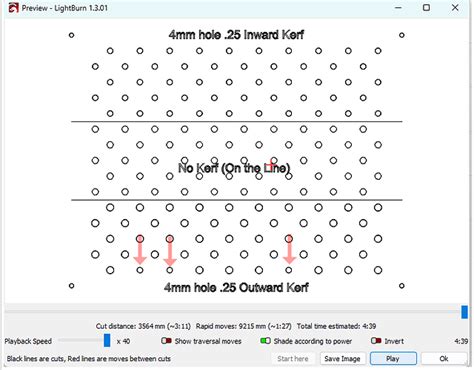 Kerf Cutting Offset Issues Lightburn Software Questions Official