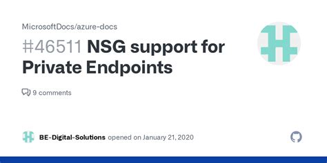 Nsg Support For Private Endpoints · Issue 46511 · Microsoftdocsazure