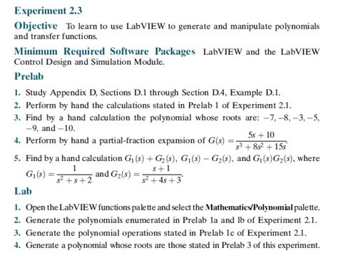 solved experiment 2 3 objective to learn to use labview to