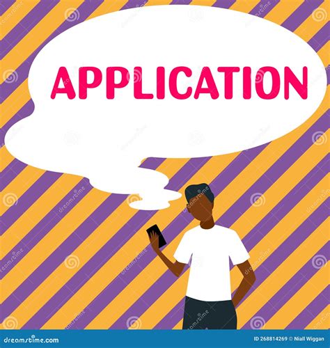 Sign Displaying Application Concept Meaning An Order For Something Formal And Usually Written