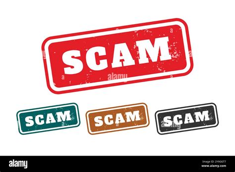 Scam Alert Warning Background Protect Yourself From Fraud Vector Stock Vector Image And Art Alamy