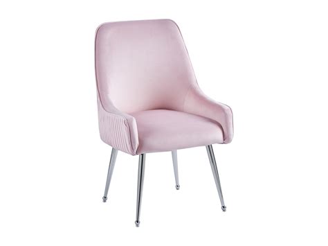 Lot De Chaises Luxury En Velours And Pieds Chrome