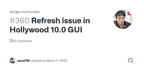 Refresh Issue In Hollywood 100 Gui · Issue 360 · Amiga Muimuidev