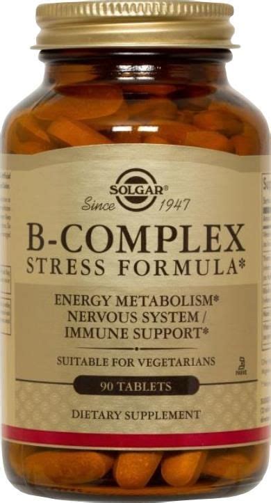 Solgar B Complex Stress Formula Witamina B 90 Tabl - Opinie i ceny na ...