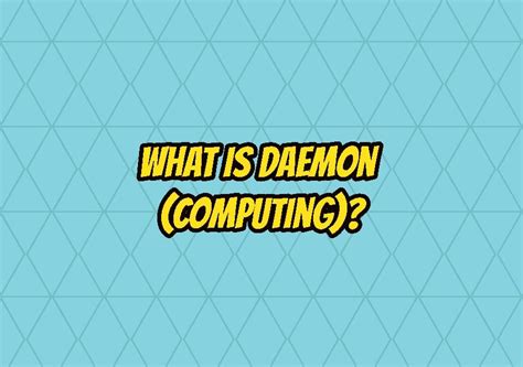 What Is Daemon Linux Computing R Linuxtect