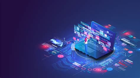 筆記型電腦上的網路編碼同步工作程式設計在php巨蛇爪哇腳本其他語言數據與雲端儲存概念腳本編碼和程式設計其他語言軟體開發人員向量圖形及更多數據圖片 Istock