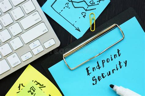 Conceptual Photo About Endpoint Security With Handwritten Phrase Stock