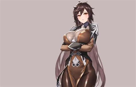 Скачать обои Girl Hot Sexy Boobs Anime Babe Oppai Big Breasts
