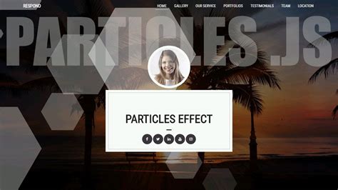 How To Create Particle Effects With Particlesjs Html 5 Css 3
