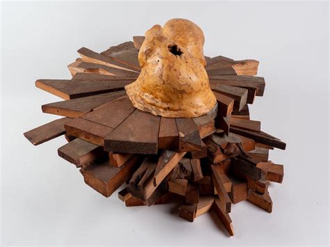 Wood Sculpture By Feminist Artist Marjorie White Williams Wood Assemblage With Burls