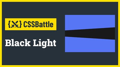 Css Battle Black Light Target 113 Css Challenge Youtube
