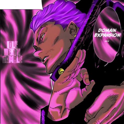 Kinji Hakari Jujutsu Kaisen Manga Colored Kinji Hakari Domain