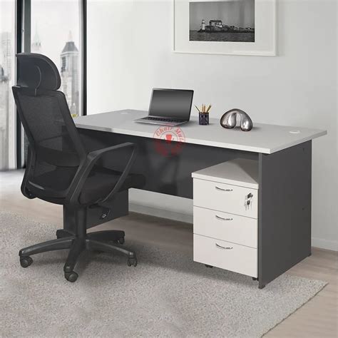 Writing Office Table C W Mobile Pedestal 3d Table Desk Meja Pejabat Meja Office Selangor