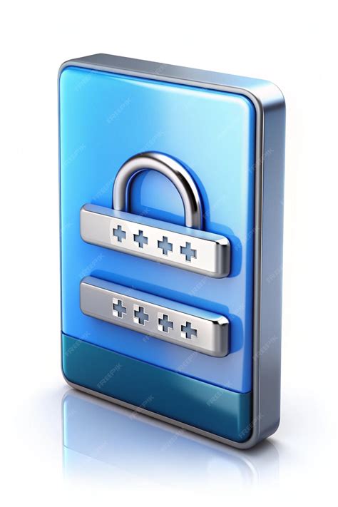 Unique Realistic Locked Password Field 3d Design Isolated On Background Premium Ai Generated Image