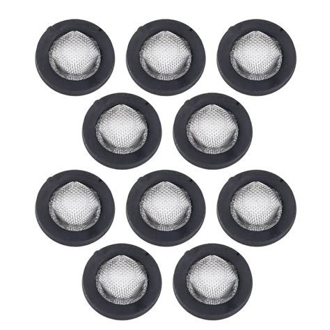 정원 샤워 호스 실리콘 고무 와셔 필터 메쉬 교체 그물 수도꼭지 그로밋 씰링 호스 연결 10 개 도구 부품