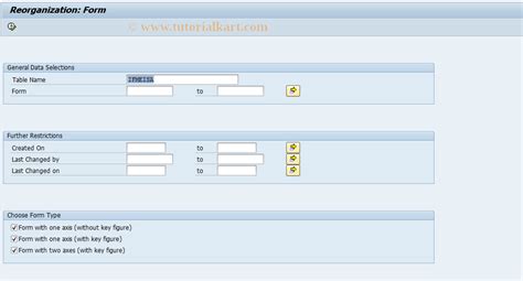 Fme5 Sap Tcode Reorganize Forms