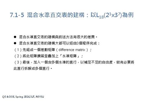 7 Exploring Orthogonal Arrays 1 Construction Of Orthogonal