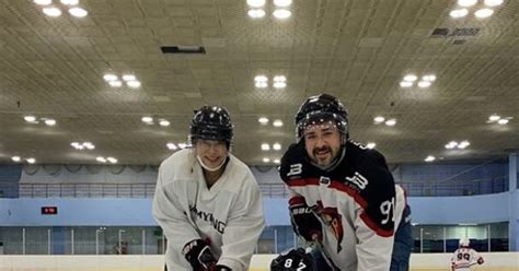 샘 해밍턴 아내x윌리엄과 아이스하키 너무 재밌었다[★shot ]