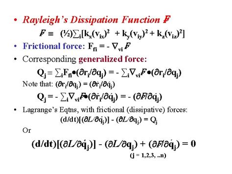 Sect 1 5 Velocitydependent Potentials The Dissipation Function