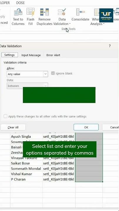 Excel Easy Tip🔥how To Make Drop Down Lists Shorts Short Viral