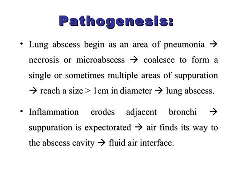 Suppurative Lung Diseases Ppt