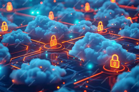 Premium Photo Cybersecurity Cloud Computing And Future Technology