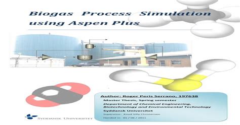 Pdf Biogas Process Simulation Using Aspen Plus Dokumen Tips