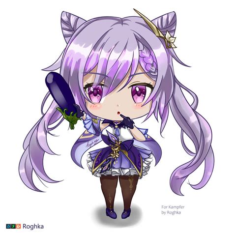 Keqing Chibi By Roghka On Deviantart