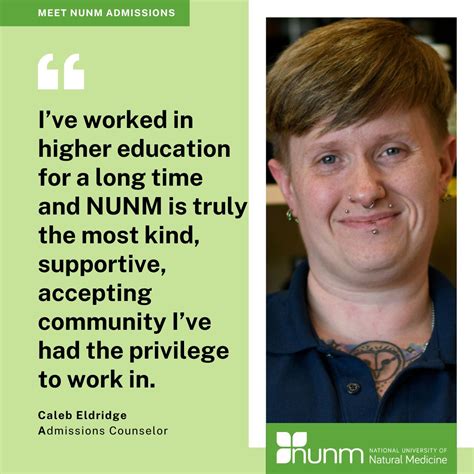 National University Of Natural Medicine On Linkedin Meet Nunm Admissions Counselor Caleb