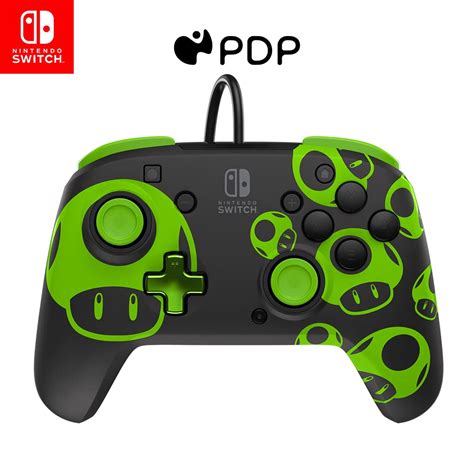 Pdp Rematch Enhanced Wired Pro Controller Switch Lite Oled Compatible 1 Up Glow