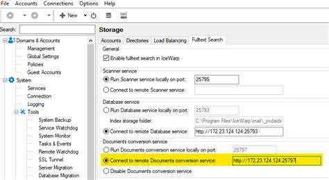 Fulltext Search Server Standalone Server Installation Icewarp Help Center