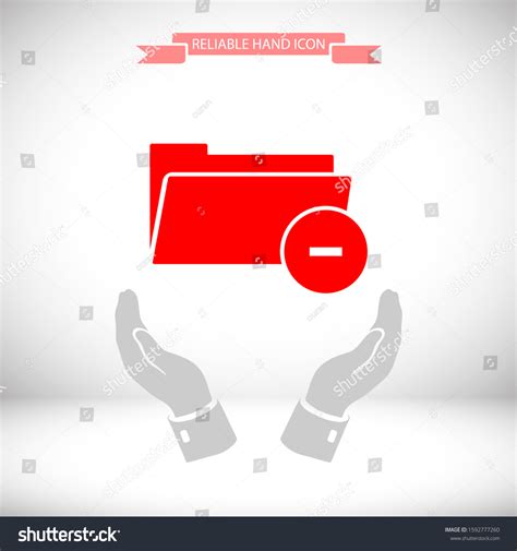 Delete Folder Folder Icon Eps 10 Stock Vector Royalty Free 1592777260